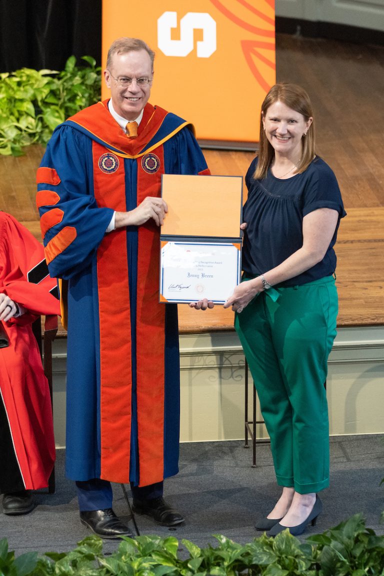 Associate Professor Jennifer Breen was Recognized by Syracuse ...