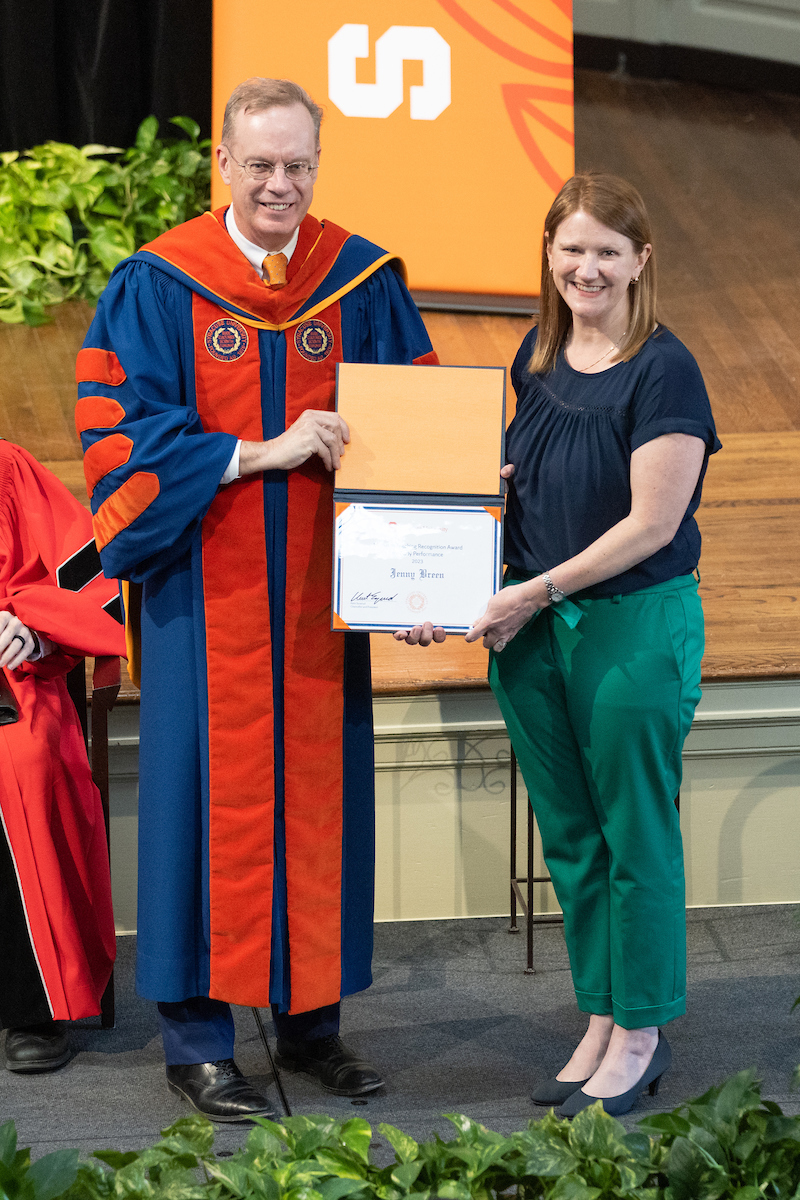 Associate Professor Jennifer Breen was Recognized by Syracuse ...